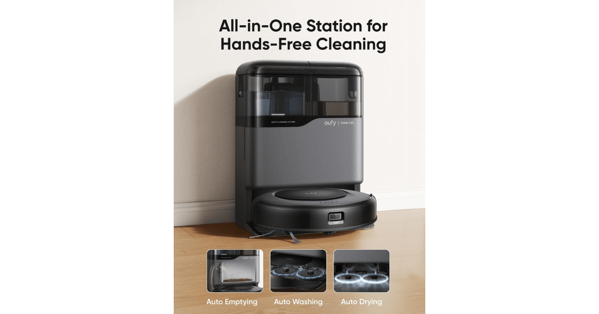 Eufy Releases the Omni C20: An Ultra-Slim Robot Vacuum and Mop Combo ...