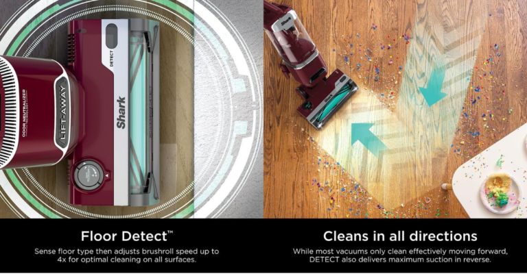 Shark Detect Lift-Away: Upright Vacuum with Smart Sensing